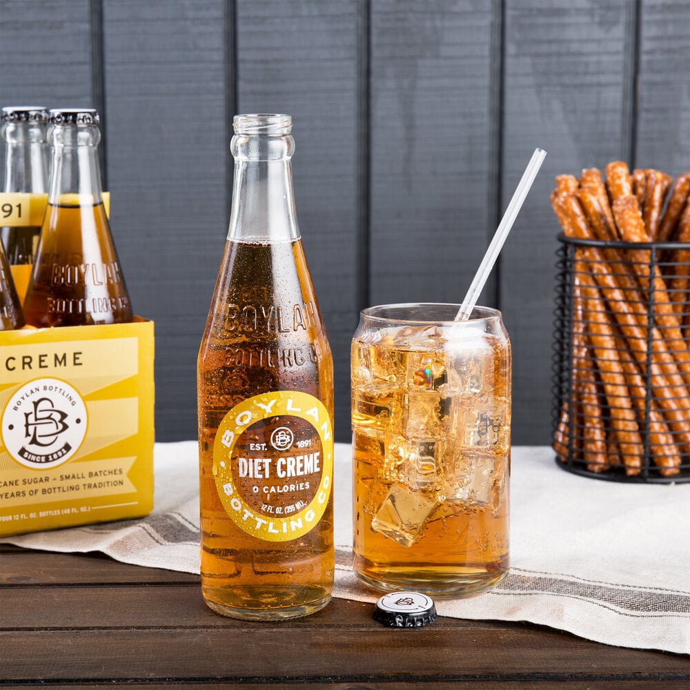 Boylan Bottling Co. 12 fl. oz. Diet Creme Soda - 24/Case