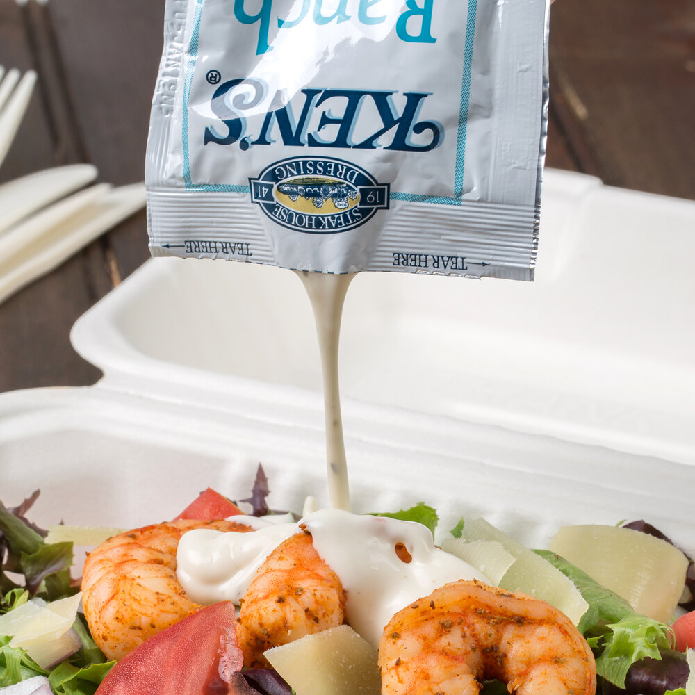 Ken's Foods 1.5 oz. Ranch Dressing Packet - 60/Case