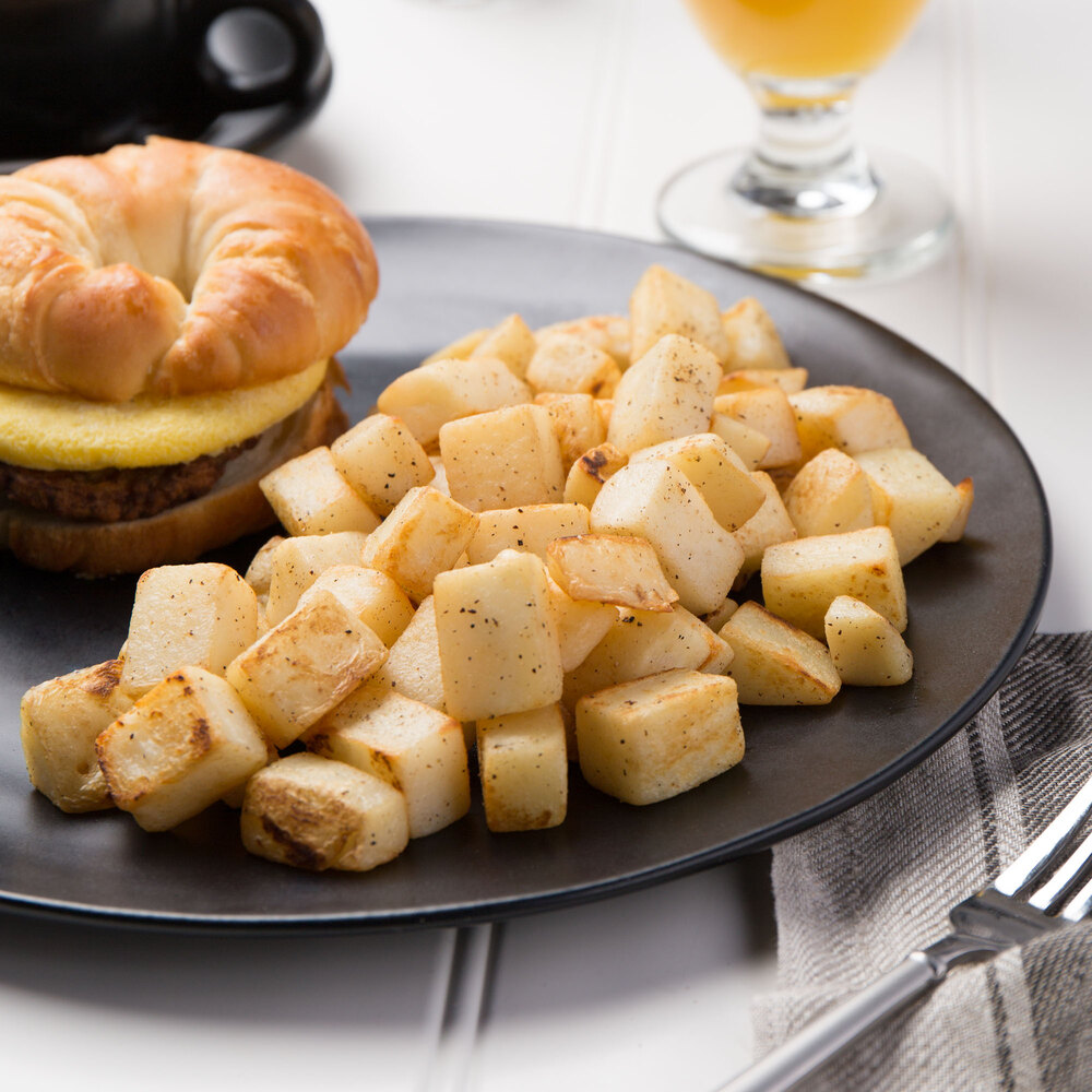 McCain 5 lb. Signature 3/4" Skin-On Diced Hash Brown Cubes - 6/Case