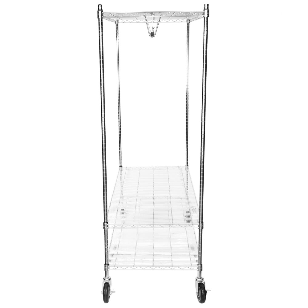 Regency 24" x 60" x 69" Chrome Mobile Garment Rack