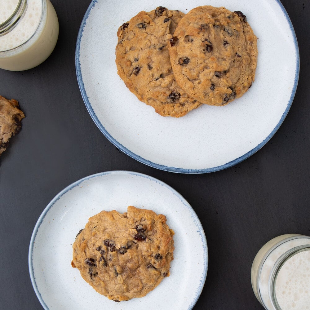 David's Cookies 3 oz. Preformed Oatmeal Raisin Cookie Dough - 107/Case