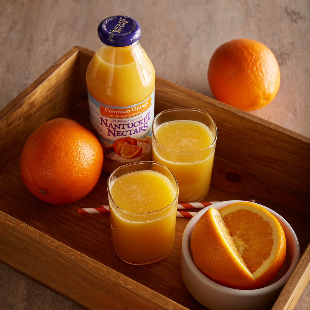 Nantucket Nectars 16 fl. oz. Premium Orange Juice - 12/Case