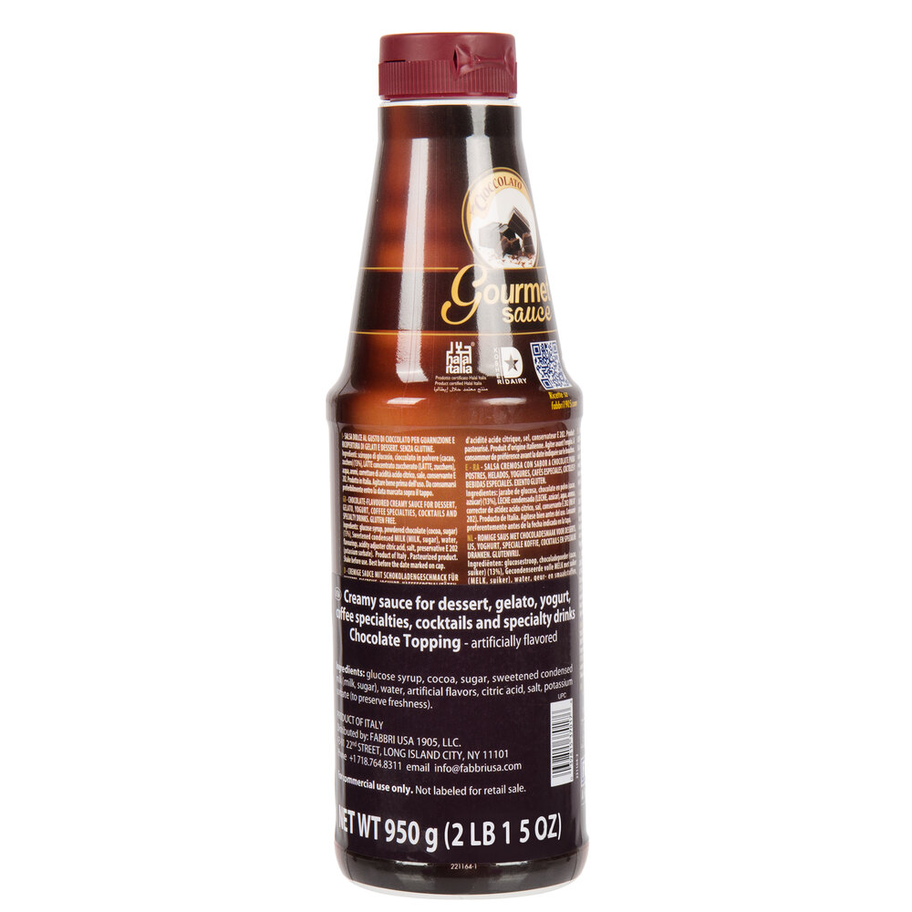 Fabbri 33.5 fl. oz. Gourmet Chocolate Sauce