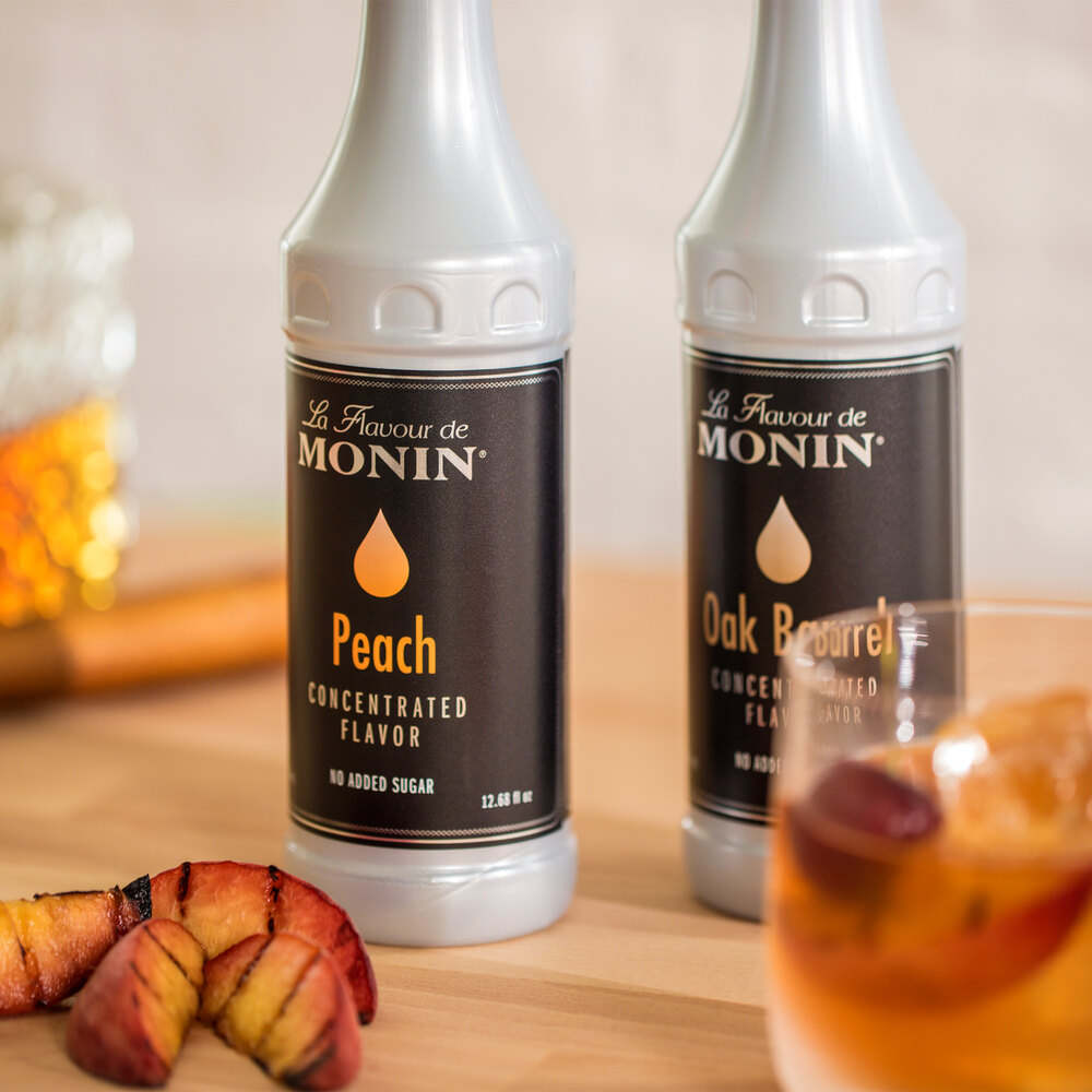 Monin 375 mL Peach Concentrated Flavor
