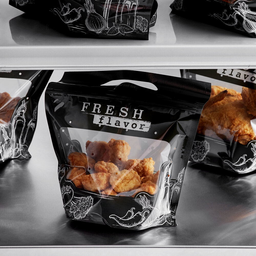 4 Piece Small "Fresh Flavor" Fried Chicken / Hot Food Bag - 250/Case