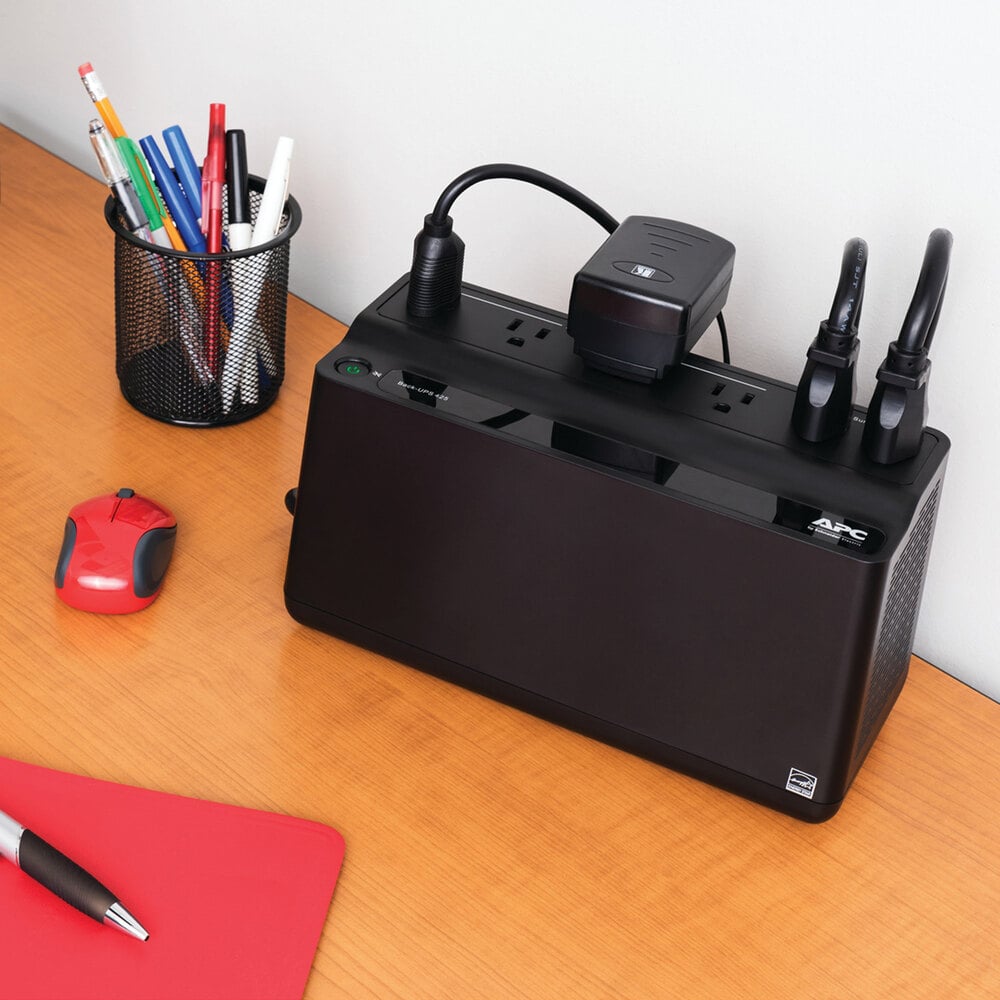 APC BE425M Back-UPS 255 Watt 6 Outlet UPS System, 180 Joules