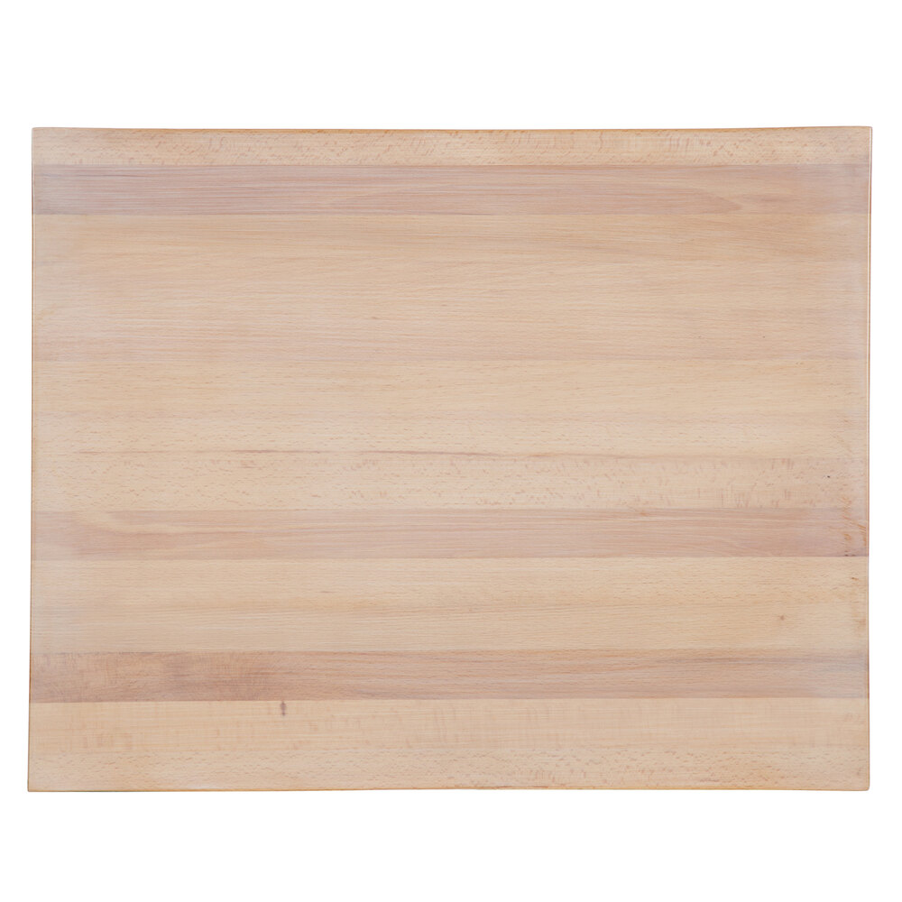 Lancaster Table & Seating 24" x 30" Solid Wood Live Edge Dining Height ...