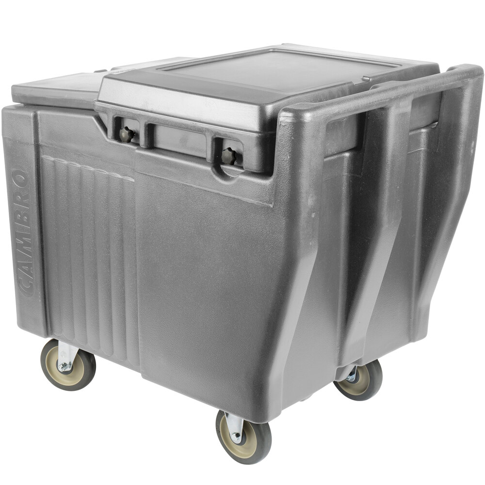 Cambro ICS125L191 SlidingLid™ Granite Gray Portable Ice Bin - 125 lb ...
