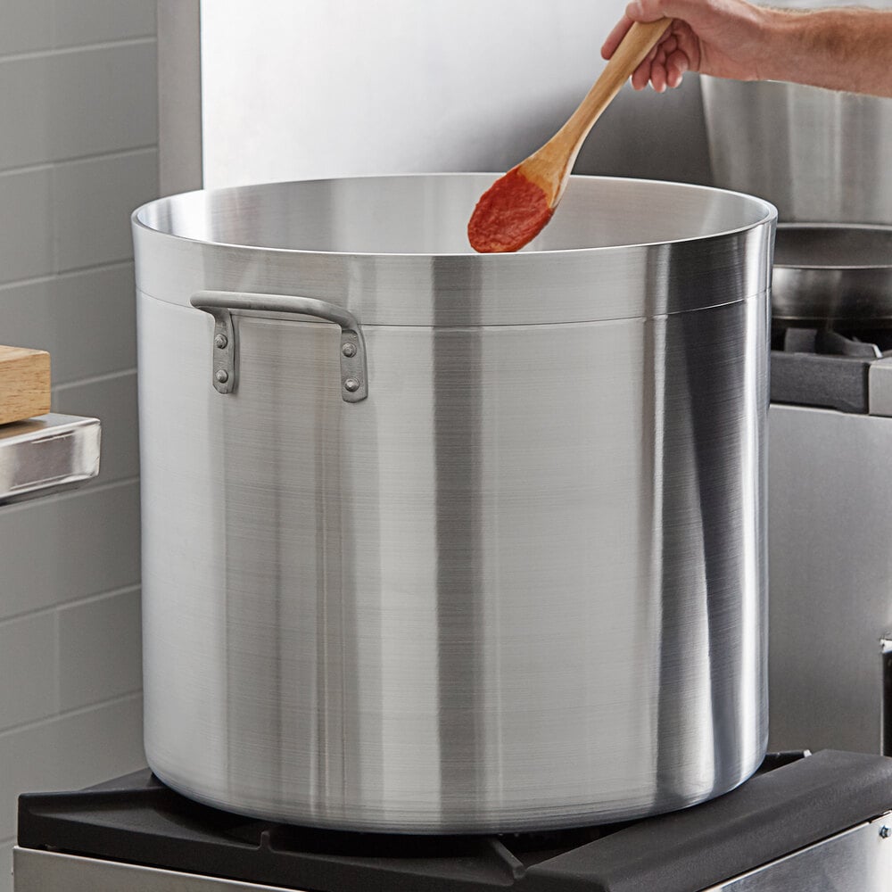 80 Qt. Aluminum Stock Pot (Heavy Weight) | WebstaurantStore