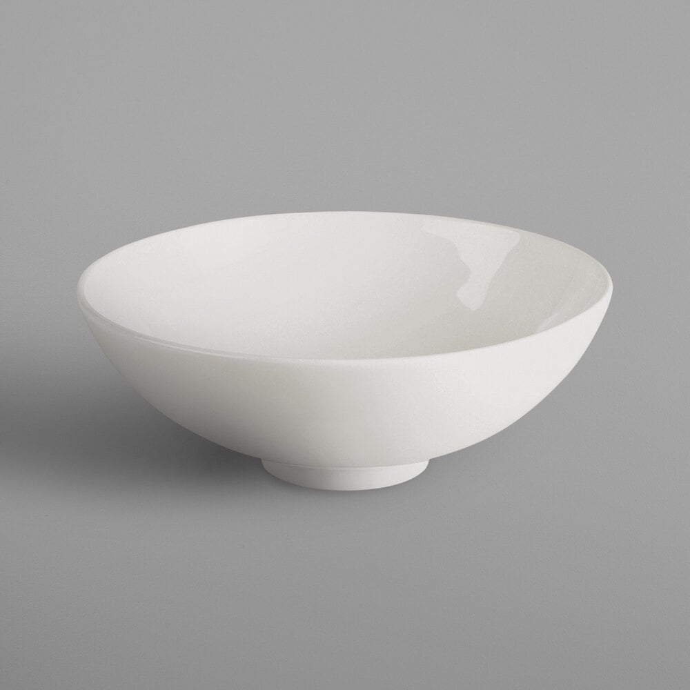 RAK Porcelain FDBS23 Fine Dine 47.4 oz. Ivory Porcelain Salad Bowl - 12 ...