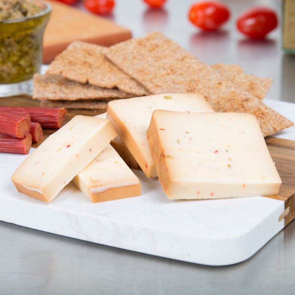 Walnut Creek Foods 2.5 lb. Smoked Hot Pepper Cheese - 4/Case