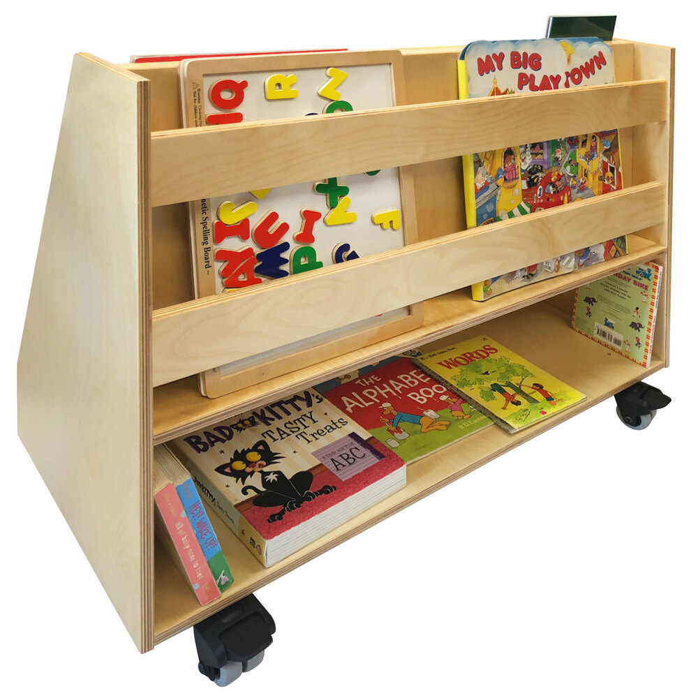 Whitney Brothers WB0136 36" x 14 1/2" x 28" Deluxe Two Sided Mobile ...