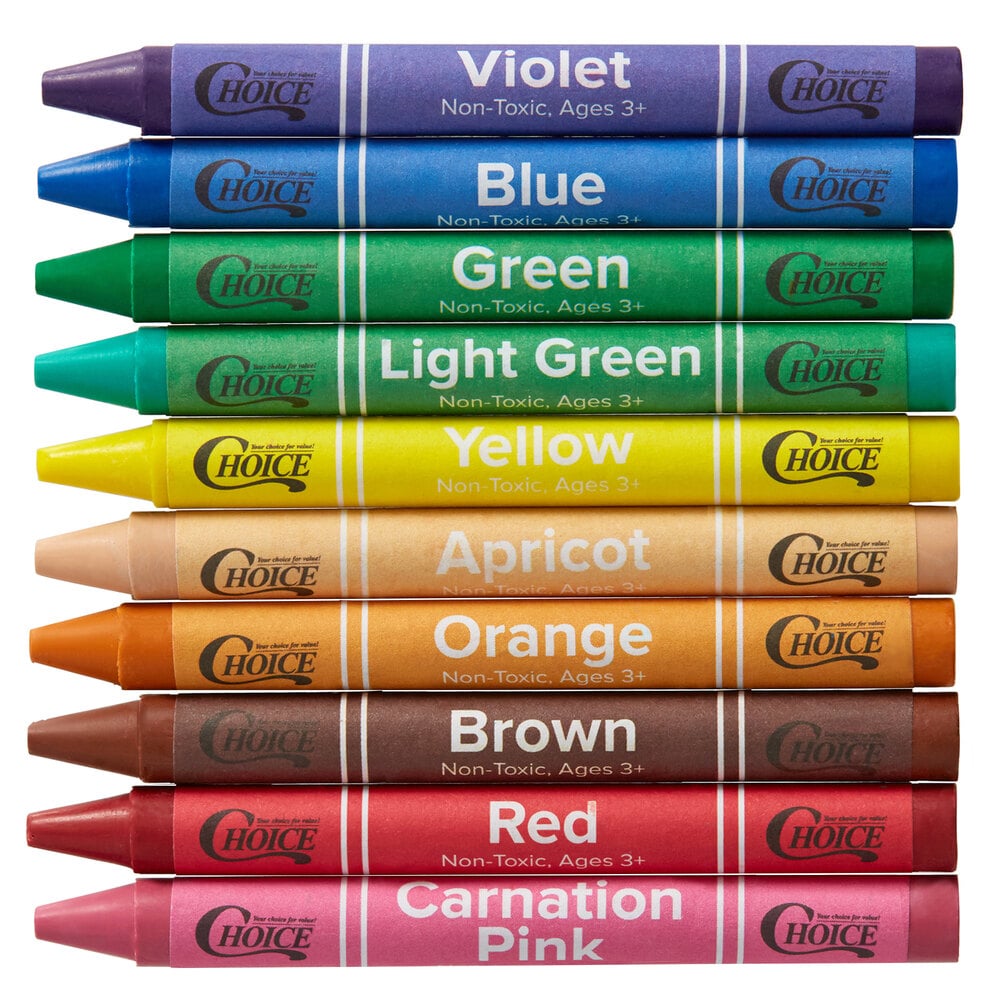 Choice 100-Count Bulk School Crayon Bucket