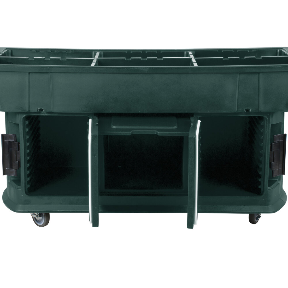 Carlisle 771108 Forest Green 6' Maximizer Portable Food / Salad Bar