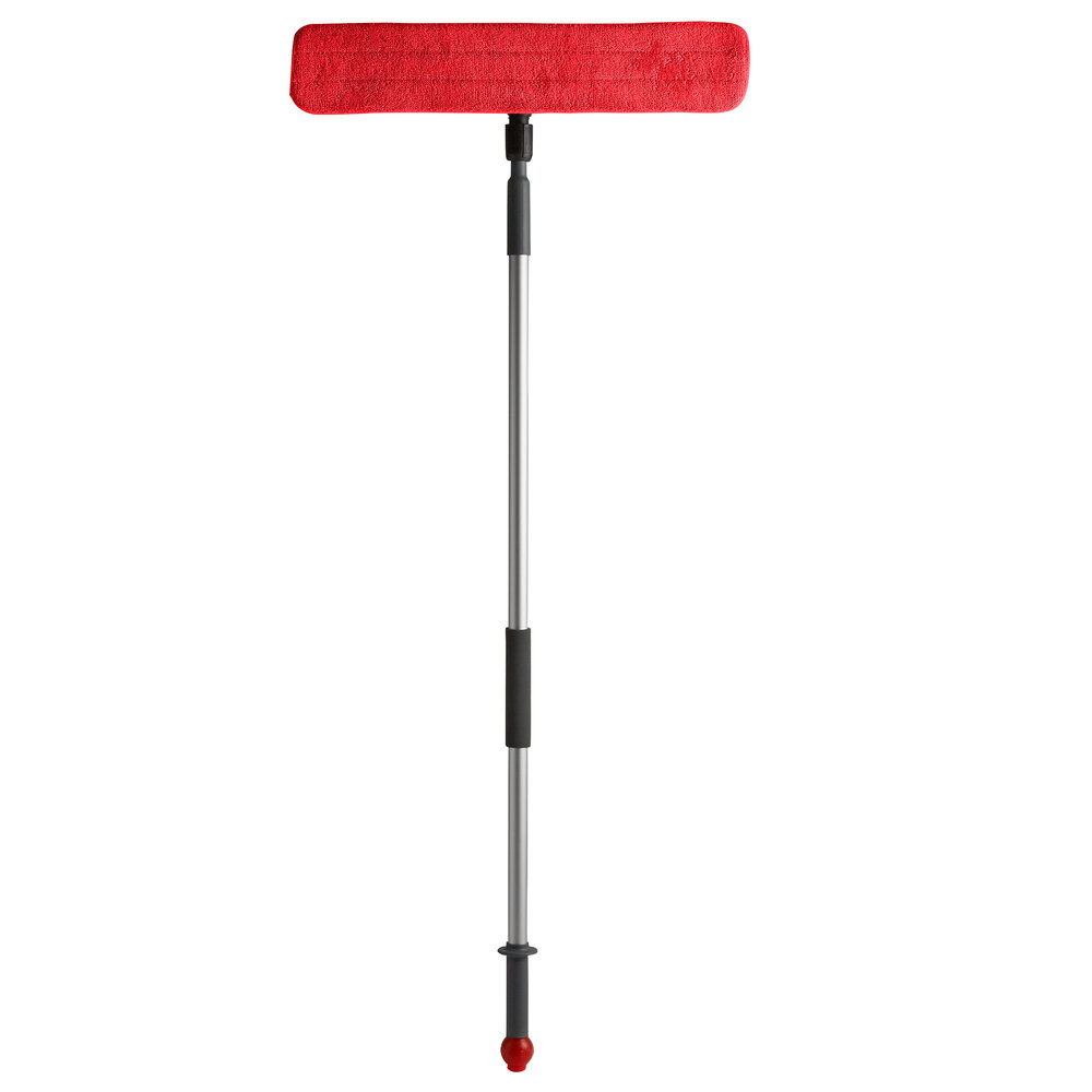 24" Red Microfiber Spray Mop Kit with 2 Pads