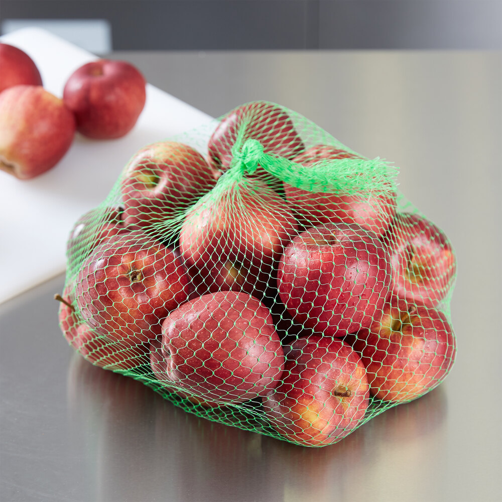Royal Paper RMB1000C 24" Green Plastic Mesh Produce / Seafood Bag ...