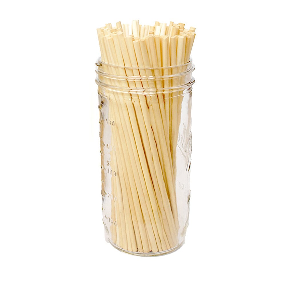Hay Straws 7 75 Natural Wheat Biodegradable Drinking Straws 500 Pack