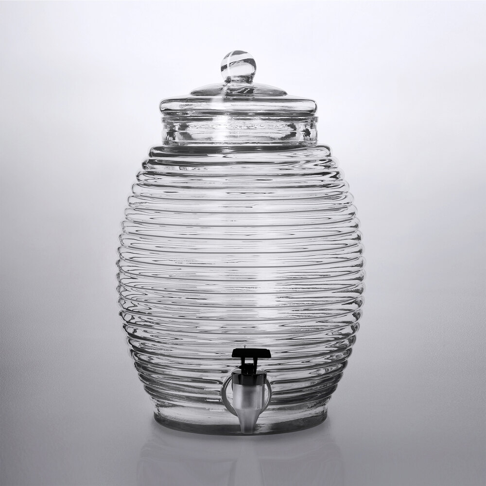 Libbey 92165 2.9 Gallon Glass Beehive Beverage Dispenser - 2/Case