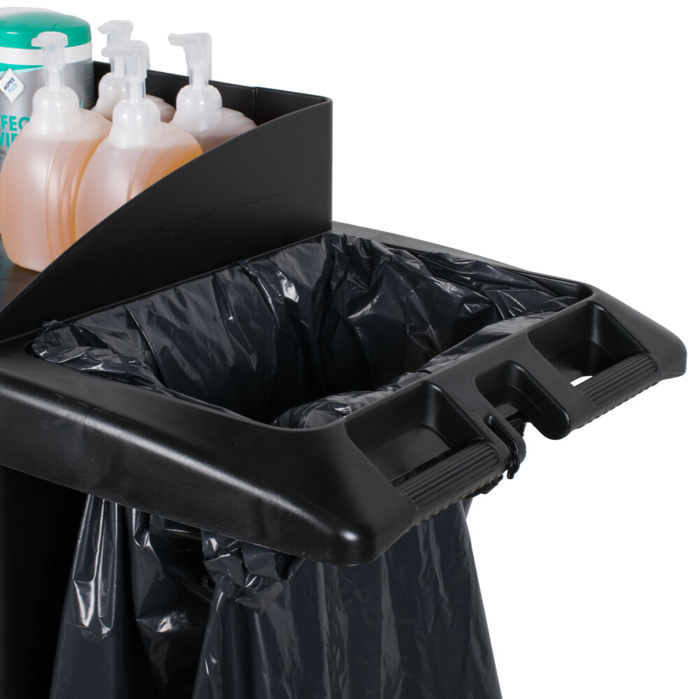 Rubbermaid FG618900BLA Full Size Housekeeping Cart