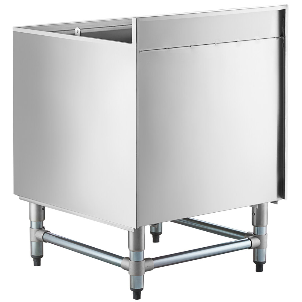 Regency 24" x 24" Stainless Steel Beer Box with 3" Backsplash - 20 3/4 ...