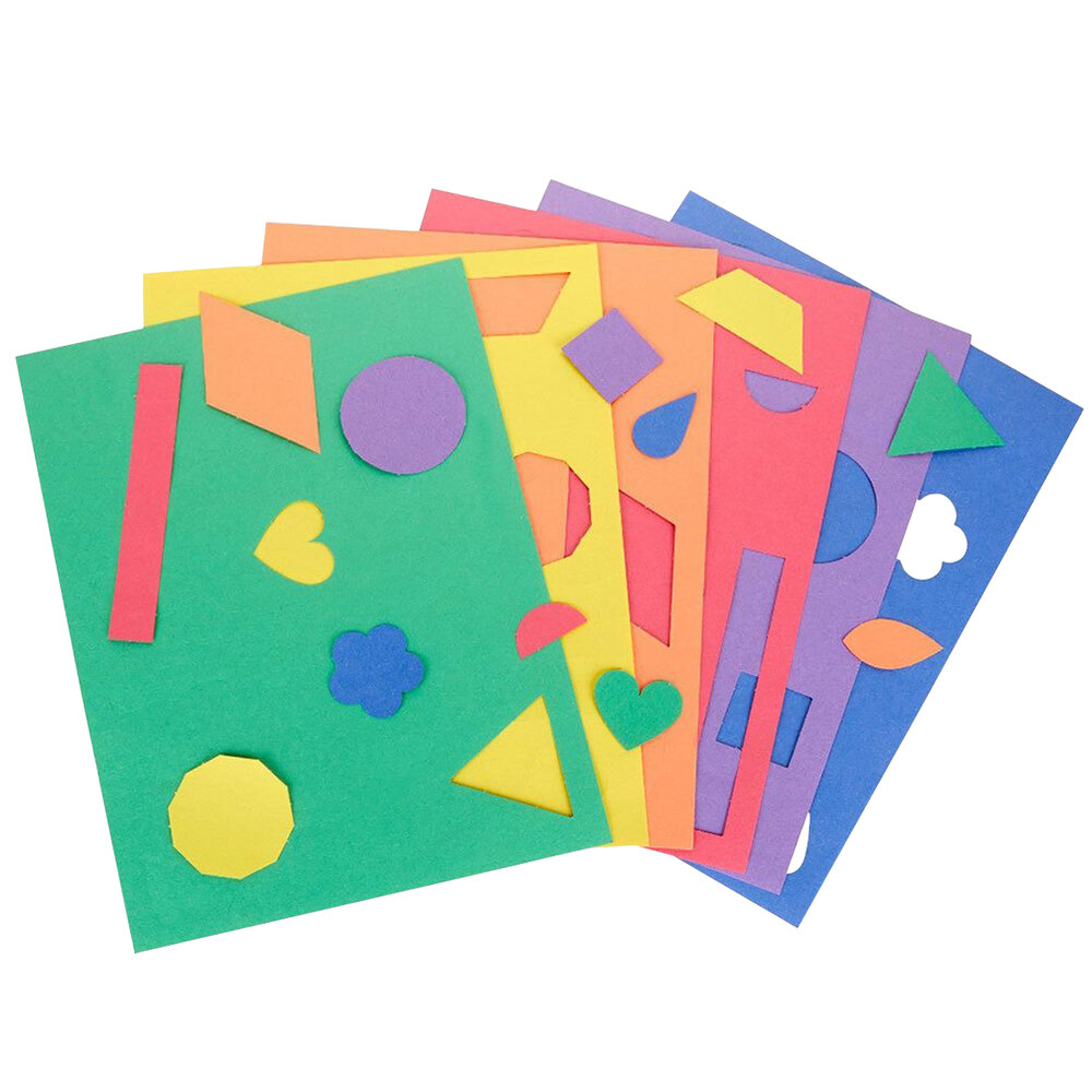 Crayola 990036 9 X 12 6 Assorted Color Construction Paper Shapes 48pack