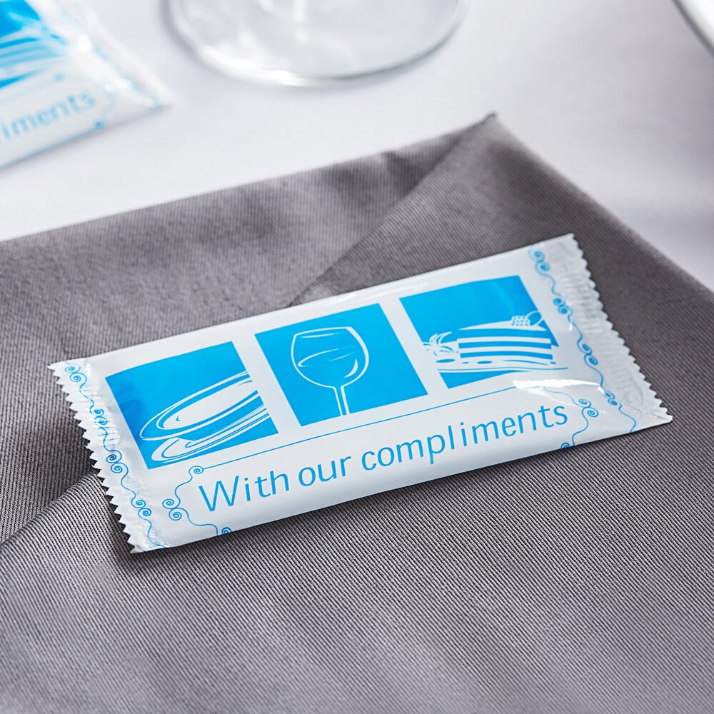With Our Compliments Moist Towelettes - 250/Case | WebstaurantStore