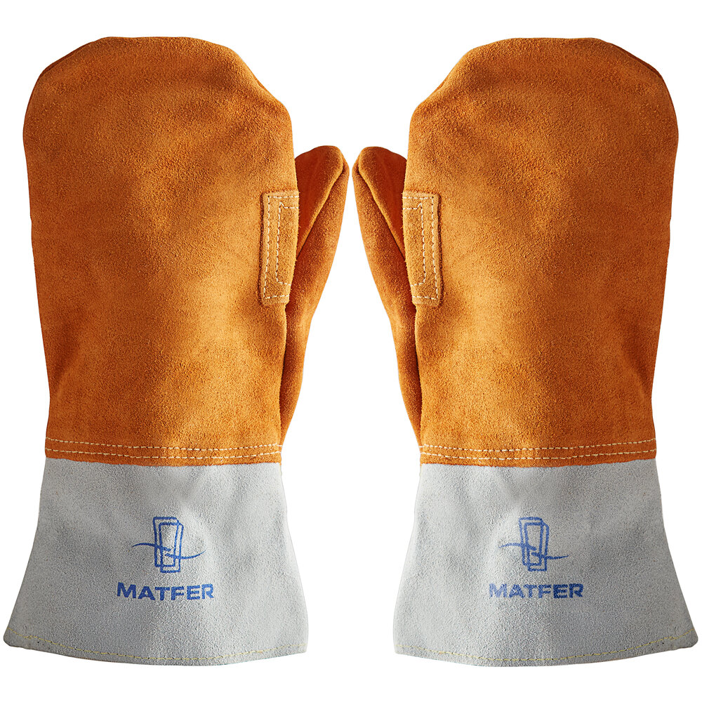 Matfer Bourgeat 773001 13" Leather Protection / Oven Mitts