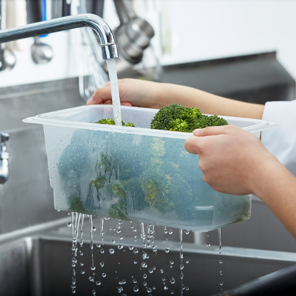 Cambro 35CLRPP190 1/3 Size Translucent Polypropylene Food Pan Colander ...