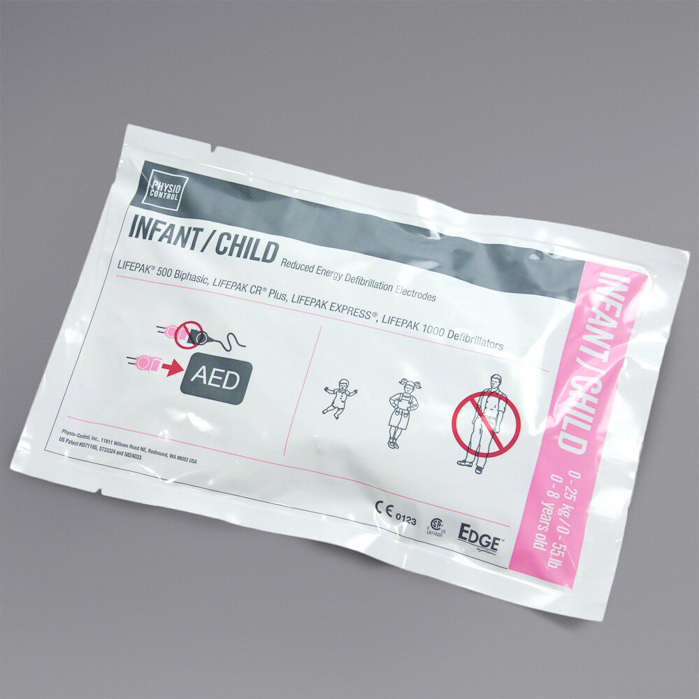 Physio-Control 11101-000016 Child Electrode Pad Set for LIFEPAK 500 ...