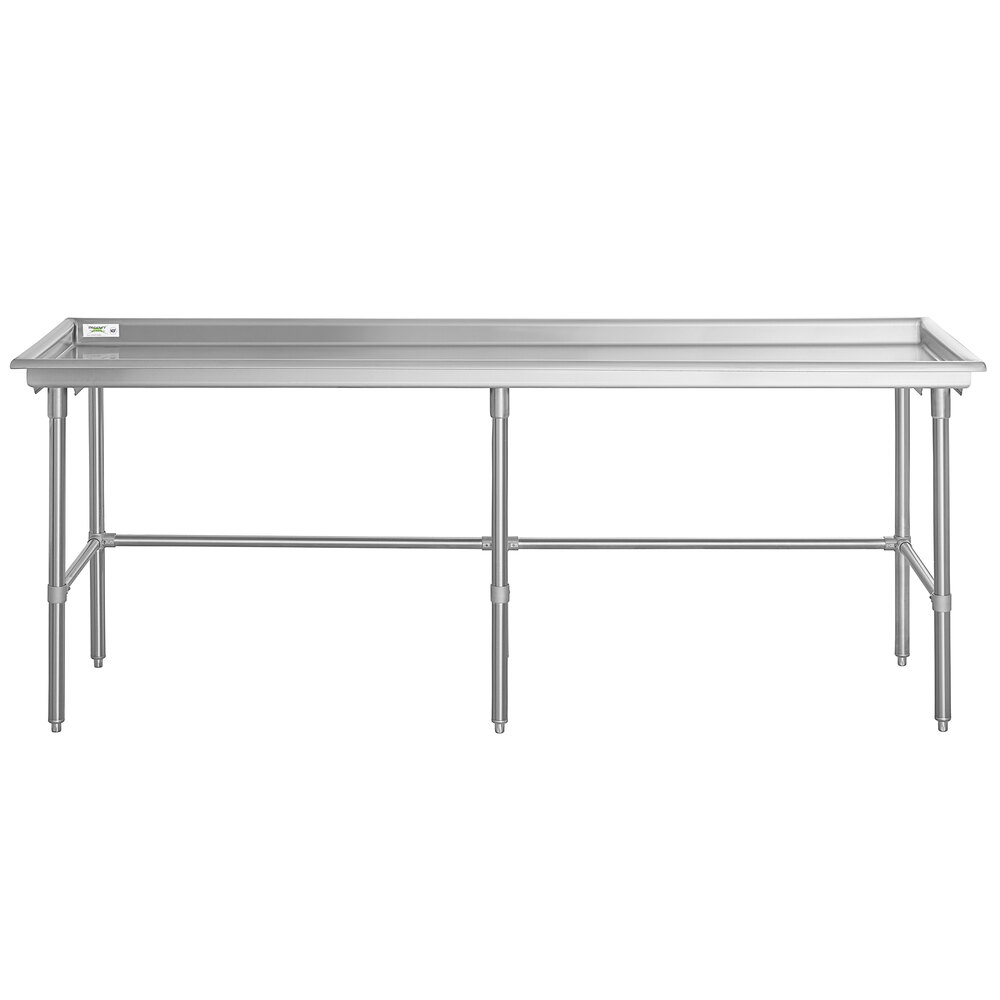 Regency 30" x 96" 16-Gauge Type 304 Stainless Steel Sorting Table