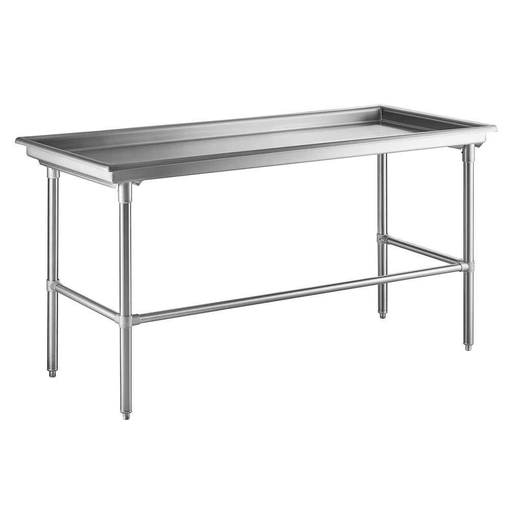 Regency 30" x 72" 16-Gauge Type 304 Stainless Steel Sorting Table