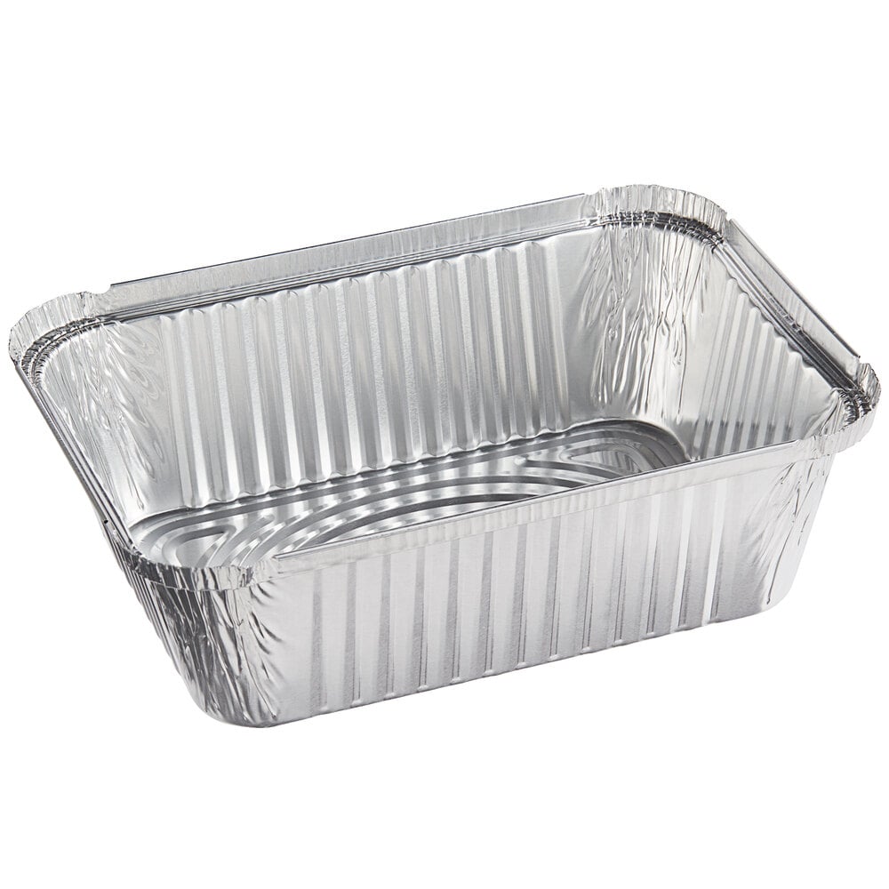 Choice 5 lb. Oblong Foil Container with Board Lid - 250/Case