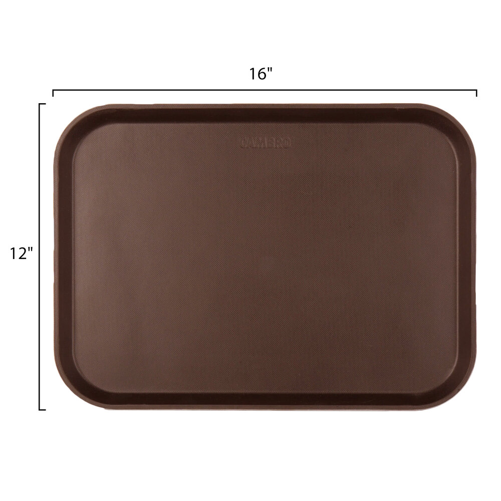 Cambro 1216CT138 Camtread® 12" x 16" Tavern Tan Non-Skid Serving Tray ...