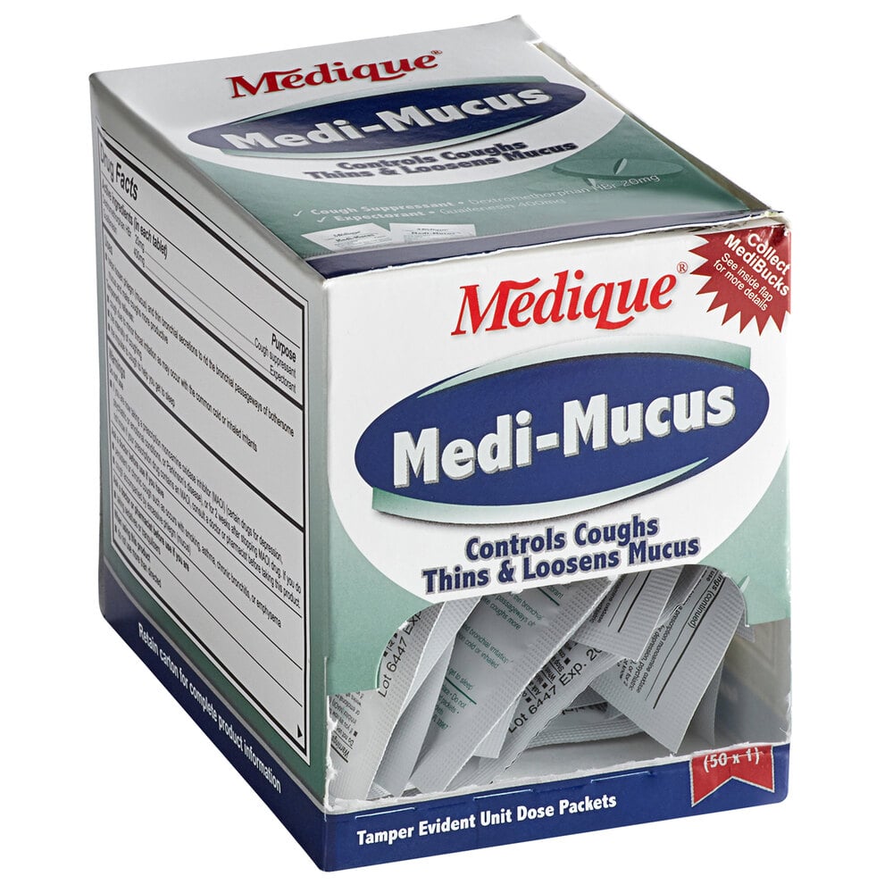 Medique 34550 Medi-Mucus Tablets - 50/Box