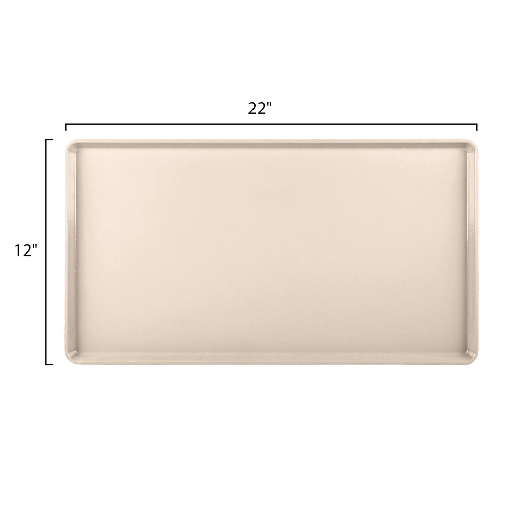 Cambro 1222D106 12" x 22" Light Peach Dietary Tray - 12/Case
