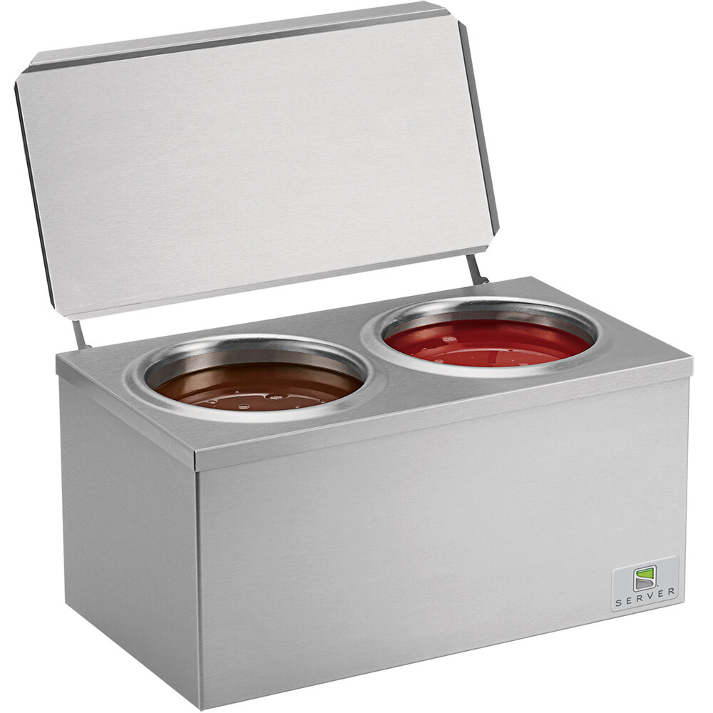 Server DI-2 92020 3 Qt. Double Cone Dip Warmer - 120V, 120W