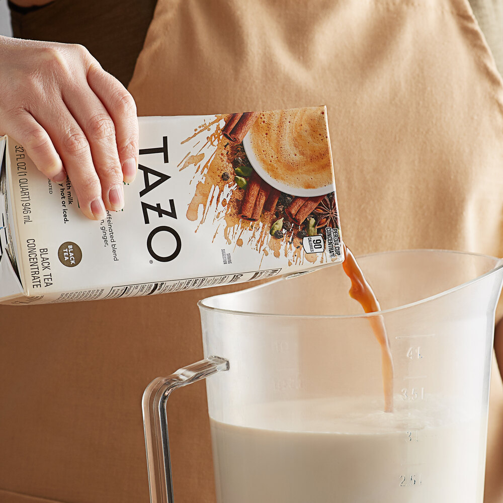 Tazo 32 fl. oz. Decaf Chai Tea Latte 1:1 Concentrate Tazo 32 fl. oz. Decaf Chai Tea Latte 1:1 Concentrate