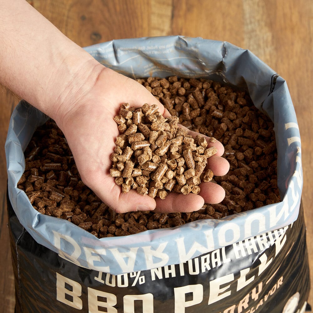 Bear Mountain 20 lb. Hickory BBQ Pellets - 100% Natural Hardwood
