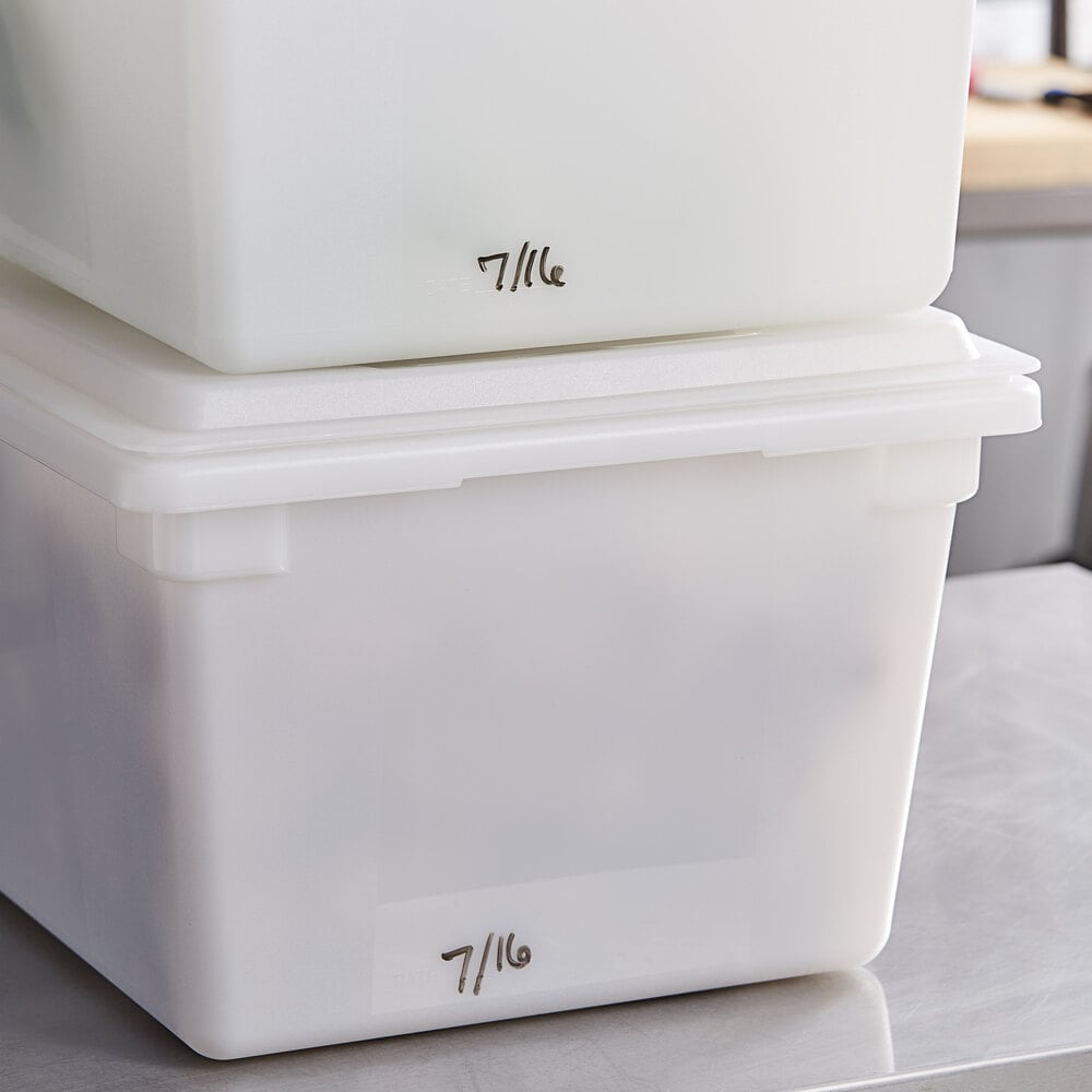 Vigor 26" x 18" x 12" White Polyethylene Food Storage Box
