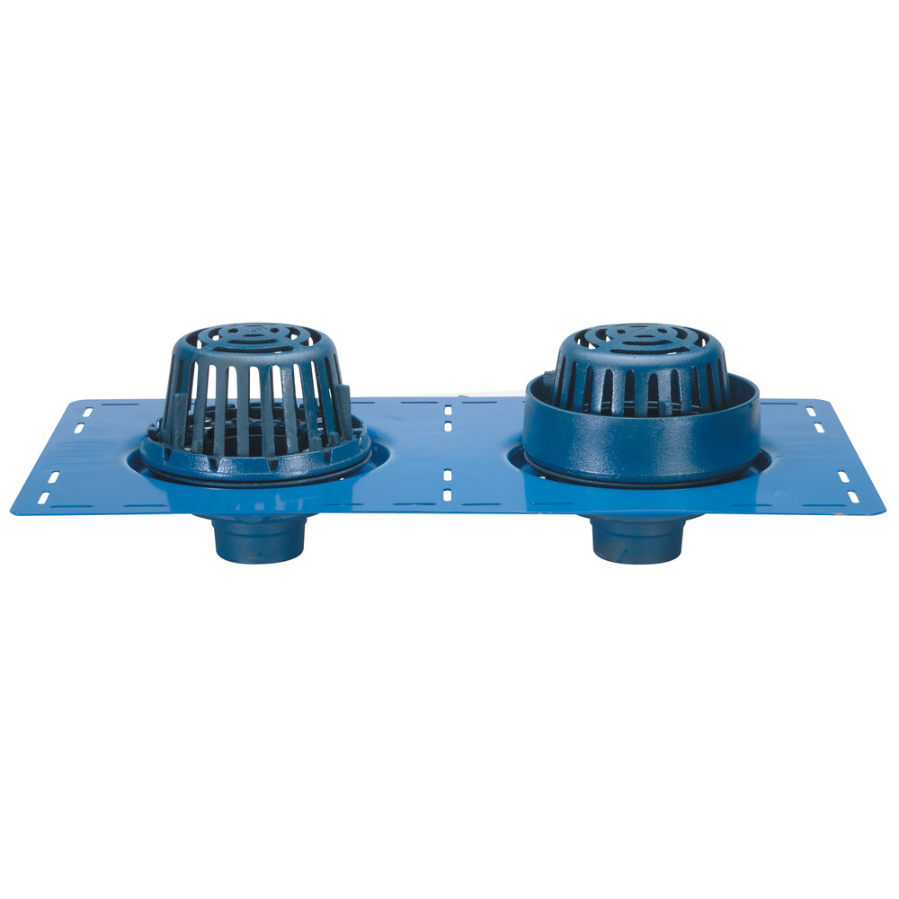 Zurn Z165-4NH 8 3/8" Cast Iron Combination Roof Drain and Overflow with ...