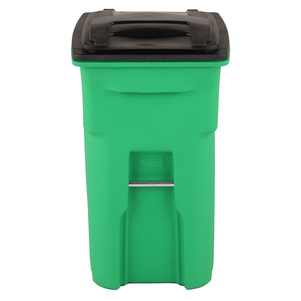 Toter ONA64-63009 Organics 64 Gallon Lime Green Rectangular Rotational ...