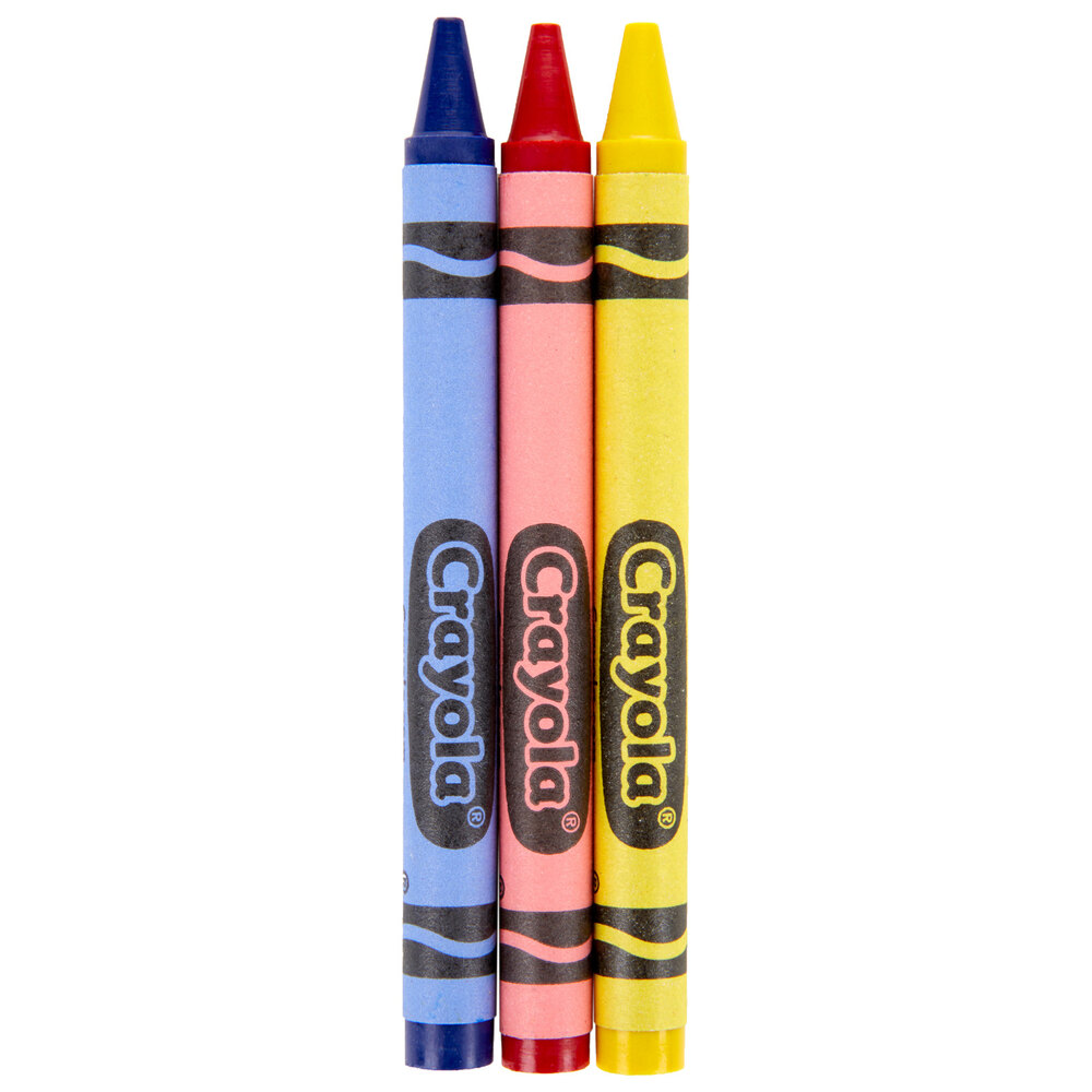 Crayola 520774 Classic 3-Count Assorted Crayons in Cello Wrap Pack ...