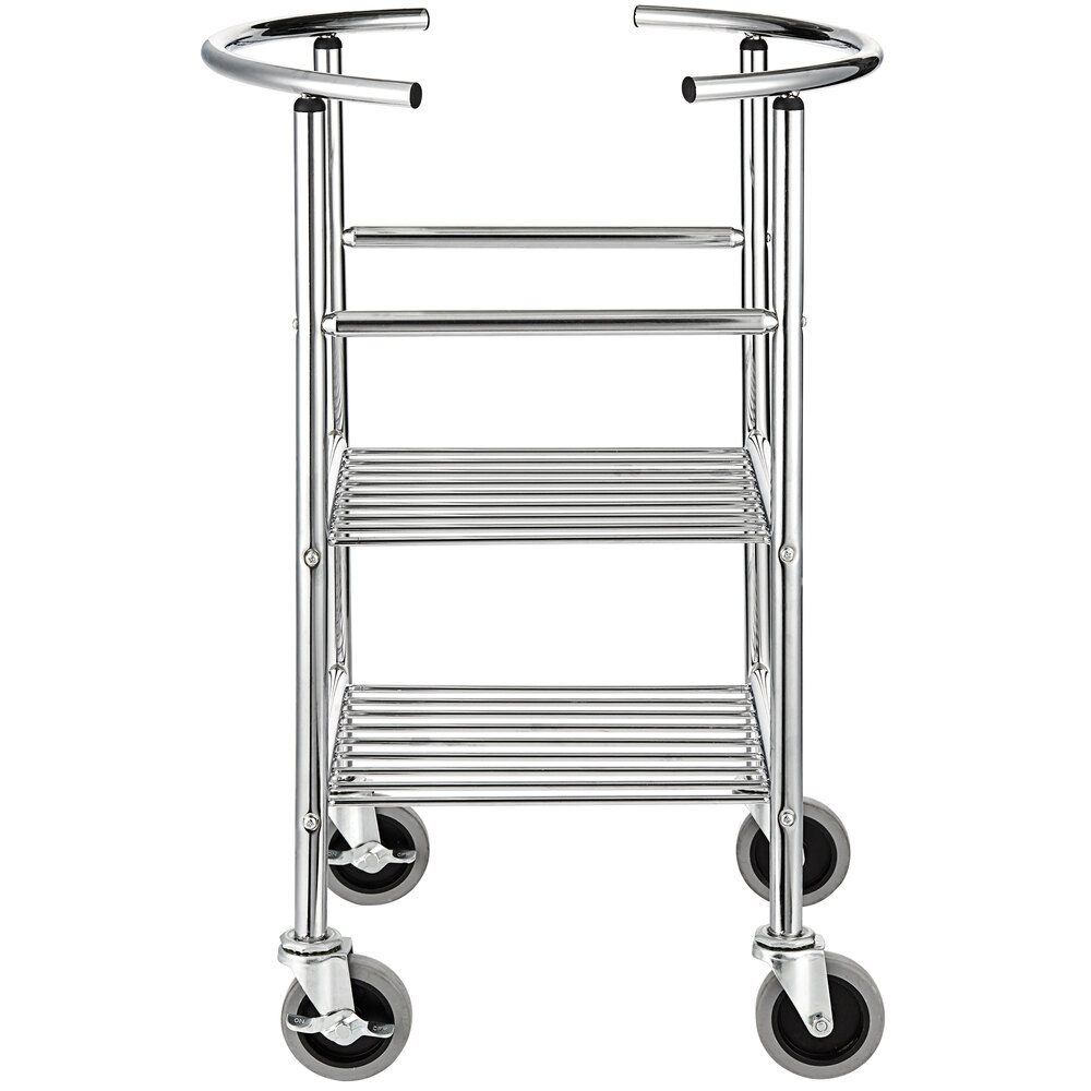 Choice 30 Qt. Stainless Steel Mixing Bowl Stand with Locking Casters
