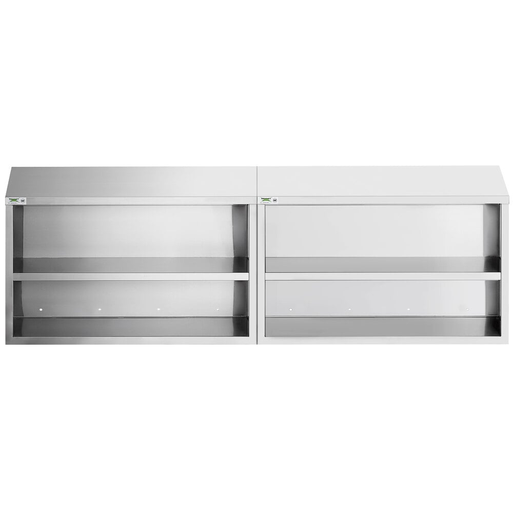 Regency 96" Stainless Steel Open Wall Cabinet