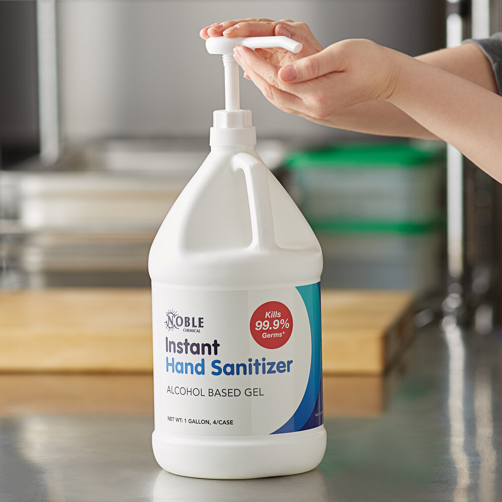 Bulk Gel Hand Sanitizer with Pump (1 Gal.) - 4/Case