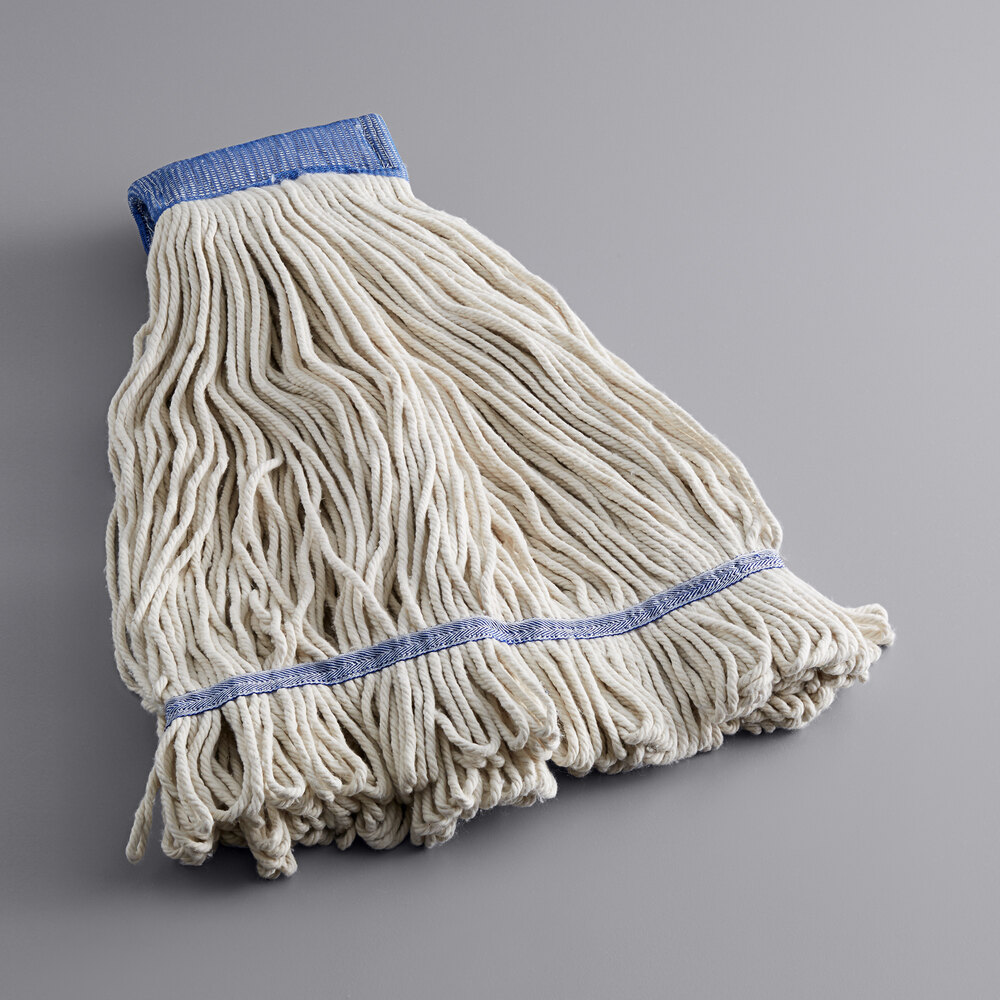 Lavex Janitorial 32 oz. Cotton Loop End Mop Head with 5" Band