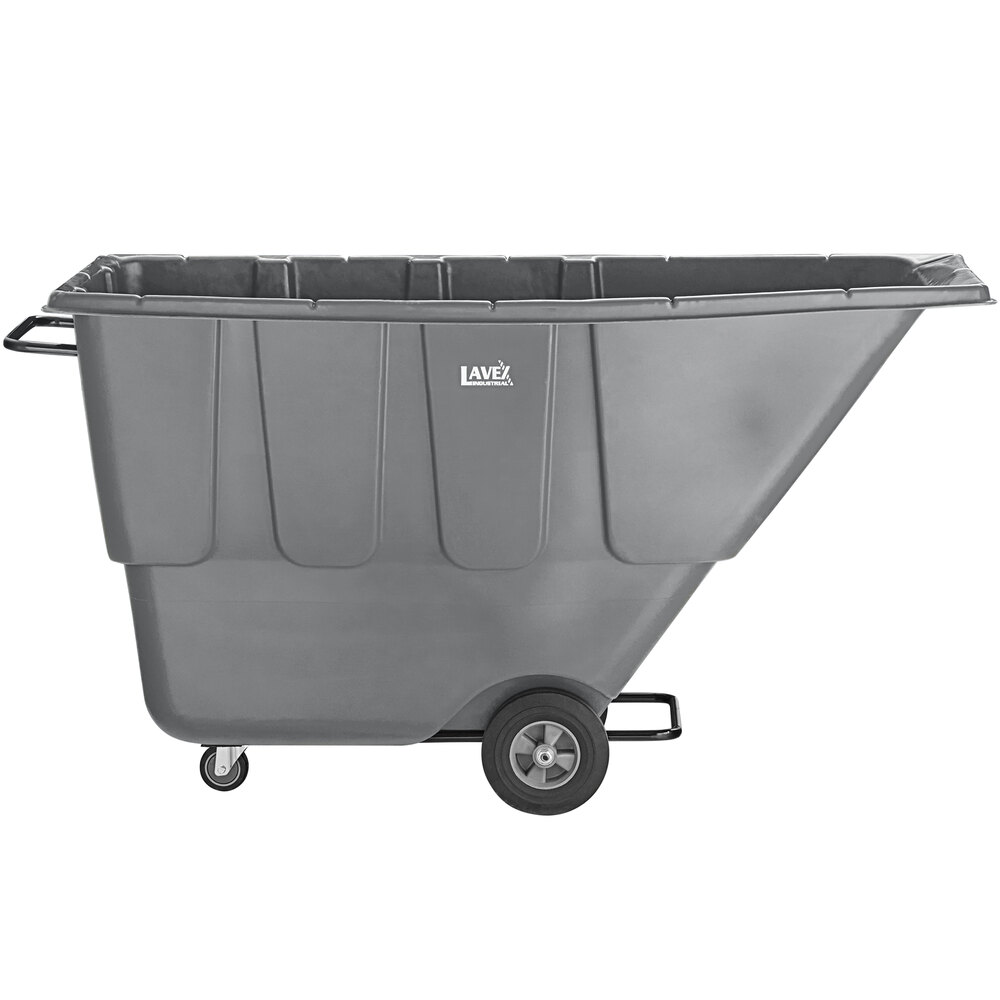 Lavex Industrial 1 Cubic Yard Gray Tilt Truck / Trash Cart (600 lb ...