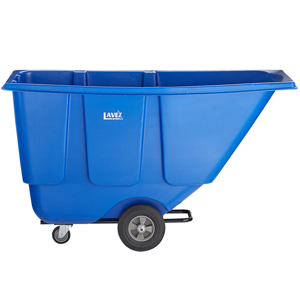 Lavex Industrial 0.5 Cubic Yard Blue Tilt Truck / Trash Cart (300 lb ...