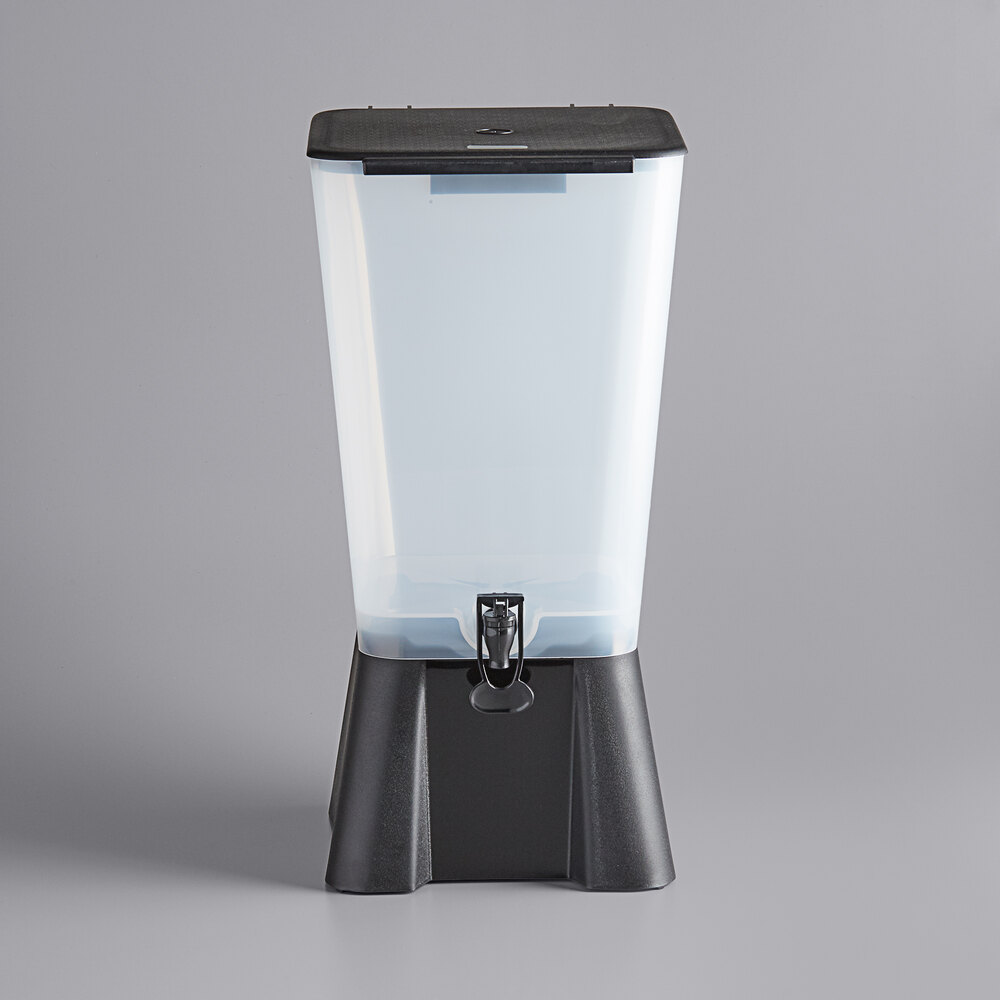 Choice 5 Gallon Hands-Free Black Beverage / Juice Dispenser