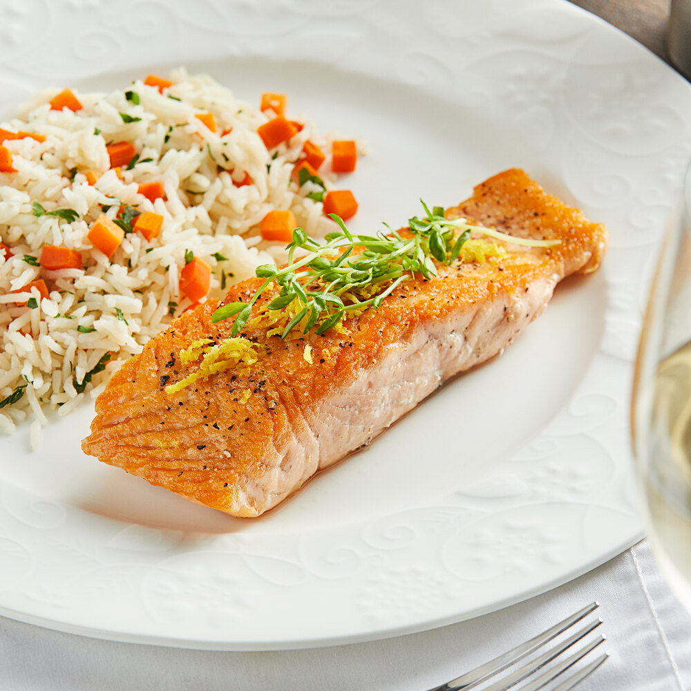 Seamazz Atlantic Salmon 6 Oz Fillets 10 Lb Case